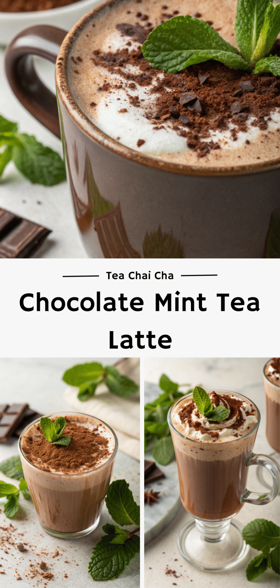 Ditch the Dessert, Sip This: Chocolate Mint Tea Latte