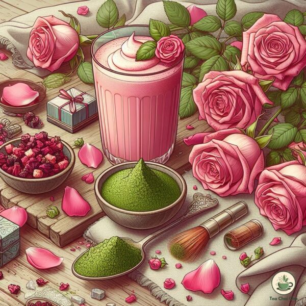 Pink Perfection: Easy Iced Matcha Rose Latte Recipe