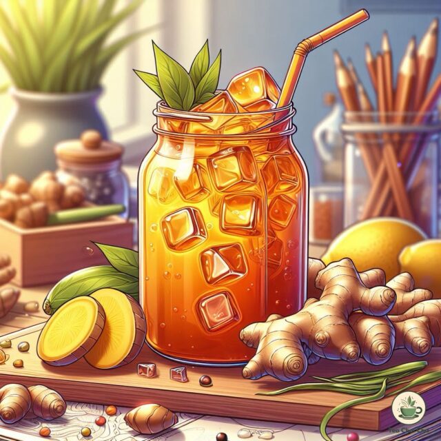 Ginger Turmeric Iced Tea