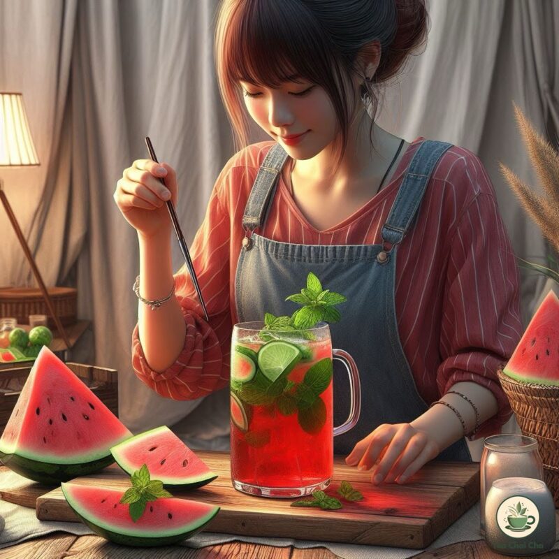 Watermelon Mint Iced Tea!