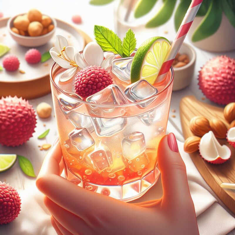 Lychee Jasmine Tea Mocktail
