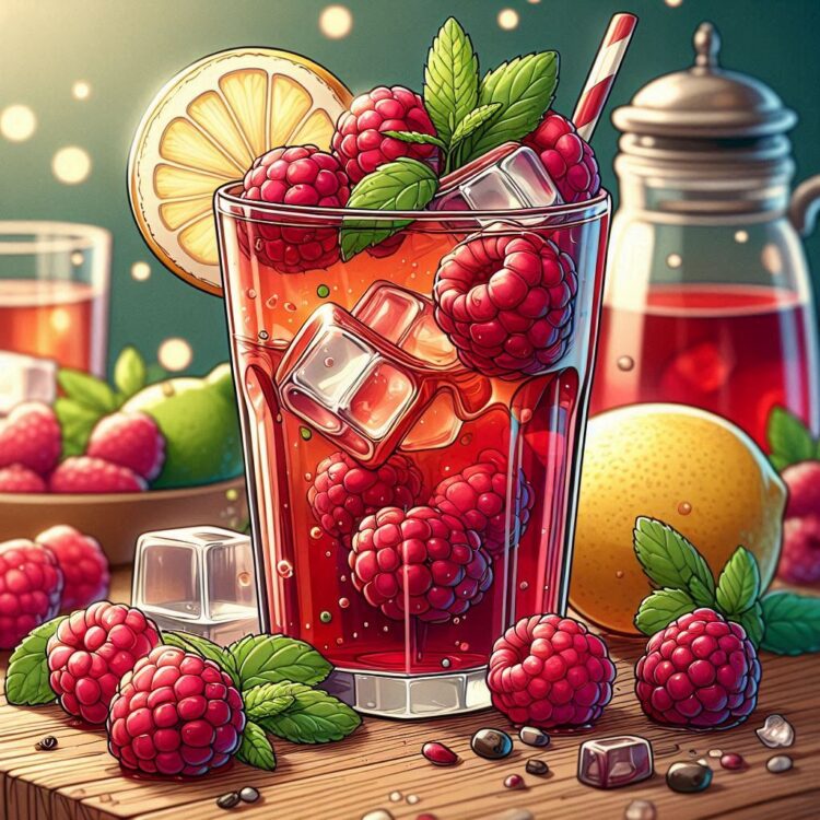 Refreshing Raspberry Lemonade Tea - Non-Alcoholic Summer Drink