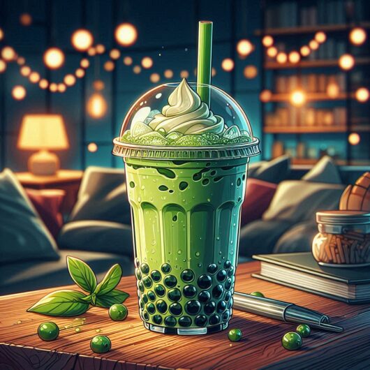 Iced Matcha Bubble Tea Recipe