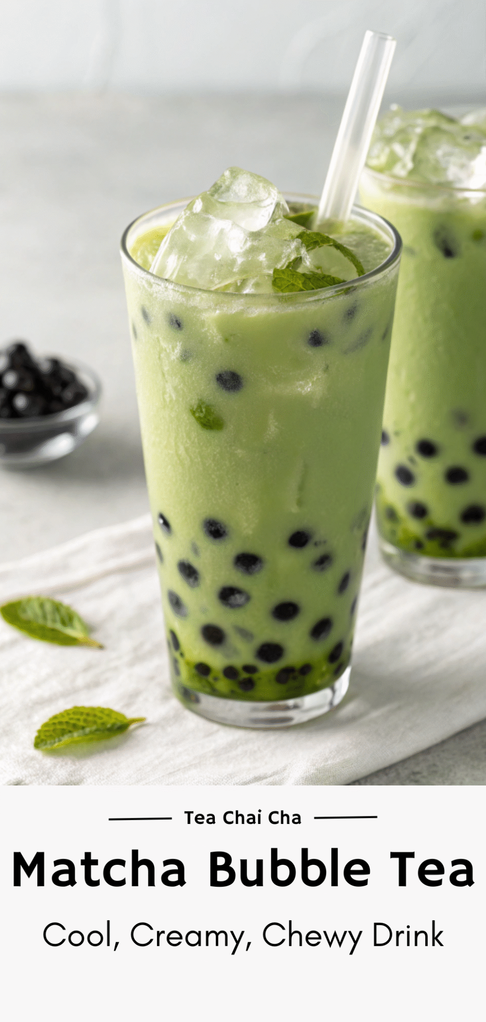Iced Matcha Bubble Tea Recipe
